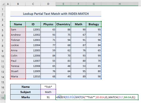 Lookup Partial Text Match In Excel Methods ExcelDemy