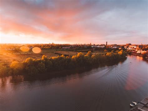 Free Images Nature Cloud Reflection Natural Landscape River Sunset Evening Horizon