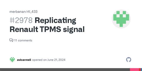 Replicating Renault TPMS Signal Issue 2978 Merbanan Rtl 433 GitHub