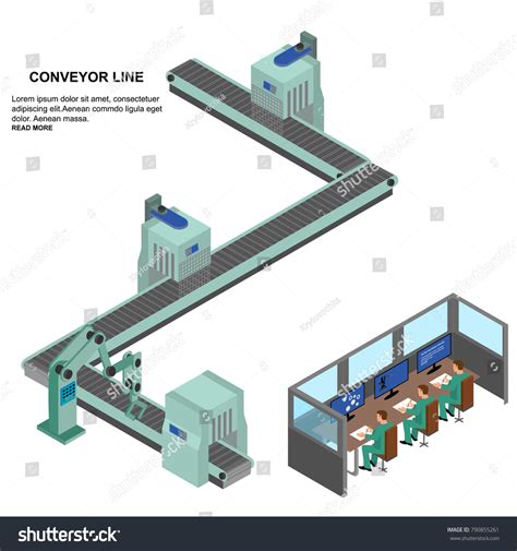 Automated Factory Assembly Line Robotic Arm Stock Vector Royalty Free 790855261 Shutterstock