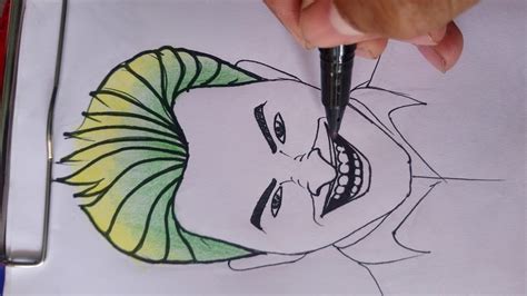 How To Draw A Joker Mask Learn Drawing A Joker Youtube