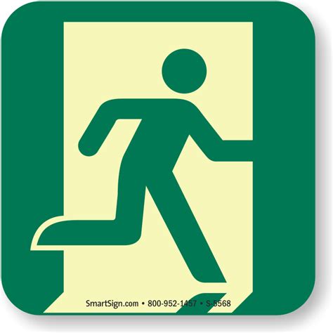 Running Man Exit Sign Accessible Exit Sign Project 49 OFF