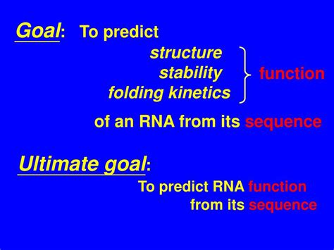 PPT Introduction To The RNA Folding Problems PowerPoint Presentation ID