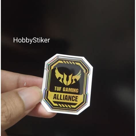 Stiker Tuf Gaming Emblem Timbul Gamer Untuk Pc Laptop Shopee Indonesia