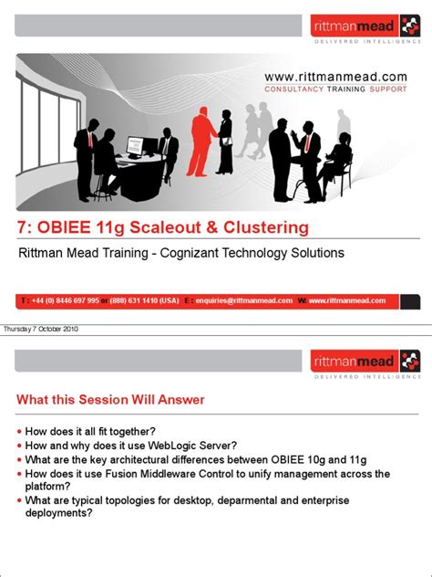 7 obiee 11g scaleout and clustering pdf load balancing computing