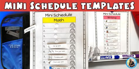 Editable Visual Schedule Templates For Autism Caroline Koehler At Celavora Education