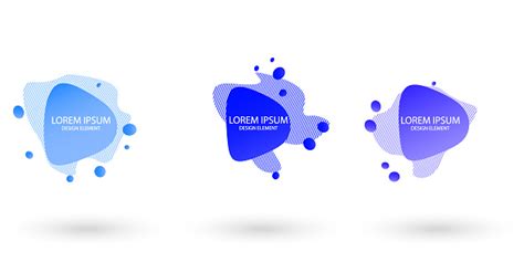 흰색 배경에 격리된 유체 프레임입니다 추상적 인 액체 모양 다채로운 요소 기하학적 선 동적 형태의 그라데이션 파도 세트 배너 전단지 명함벡터 플랫 디자인 0명에 대한 스톡