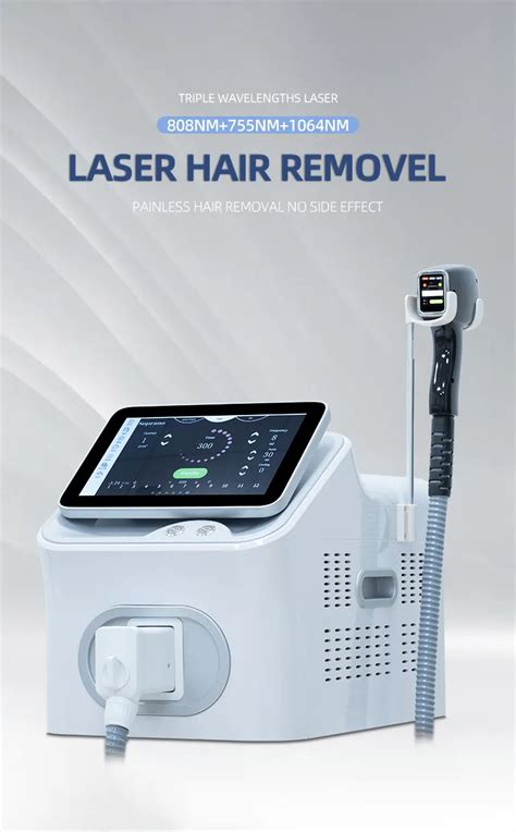 808nm Portable Triple Wave Diode Laser Hair Removal Machine