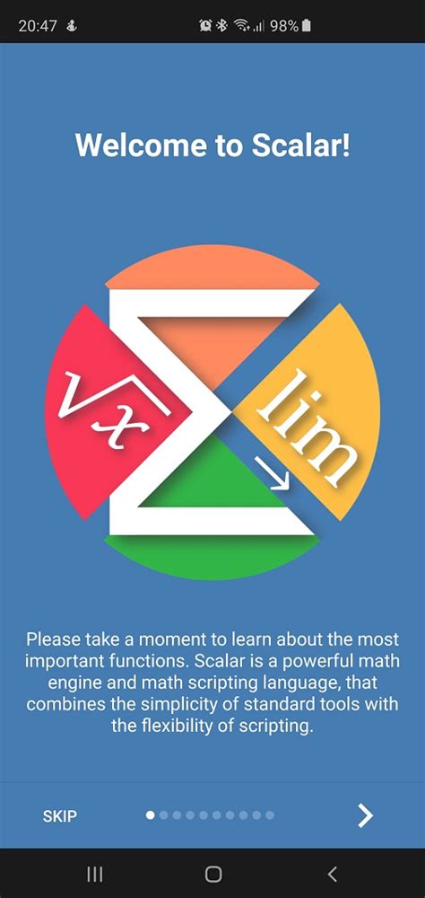 ℹ️ Scalar User Manual 🥇 Scalar Scientific Calculator App Charts And Scripts