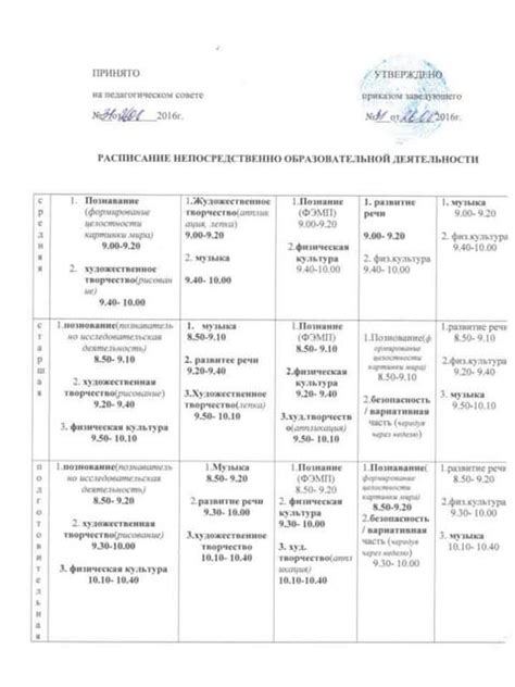 расписание1 | PDF