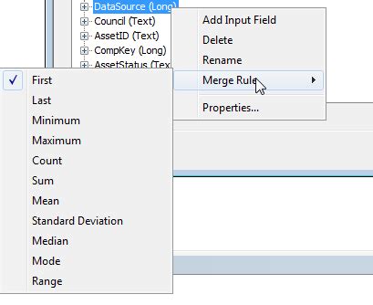 Arcgis Desktop Merge Rule Missing In ArcCatalog Geographic