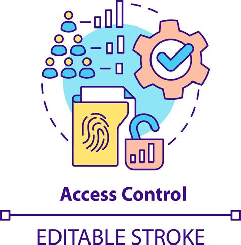 Access Control Concept Icon Part Of Physical Security Standard