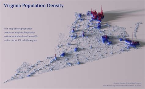 Boldly Contrasted Maps By Spencer Schien Visualize Population Density