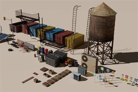 Street Props Pack 1 3d Props Unity Asset Store