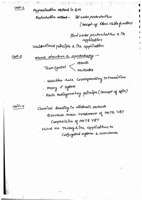Solution Quantum Mechanics Chemistry Handwritten Notes Studypool