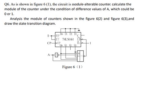 Solved Q6 As Is Shown In Figure 6 1 The Circuit Is