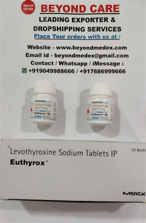 Euthyrox 50 Mcg Tablets At ₹ 200bottle Levothyroxine Sodium Tablets