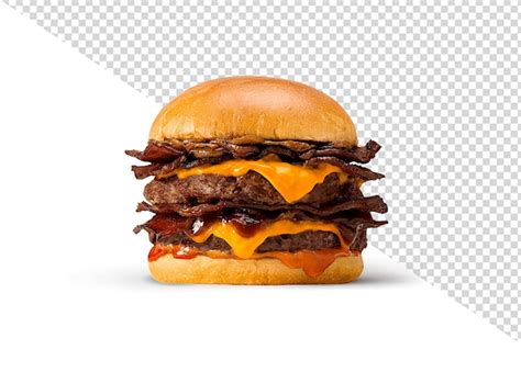 소셜 미디어용 버거 Png 프리미엄 Psd 파일