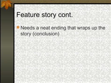 Types Of News Stories PPT