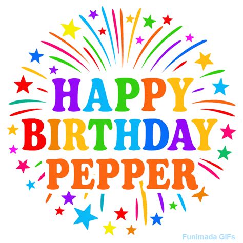 Bright Birthday Wishes Animation For Pepper Download On