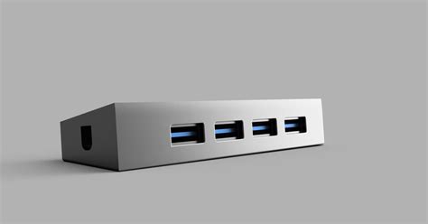Under Desk Usb Hub Case By SuhaK Download Free STL Model Printables Com