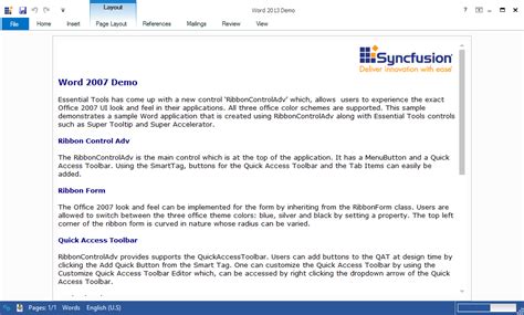 Winforms Statusstrip Control Windows Forms Syncfusion