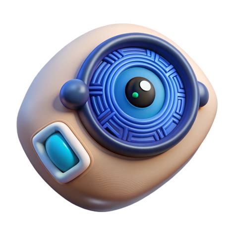 Beautiful Artistic Biometric Security System Scanning Iris Isolated
