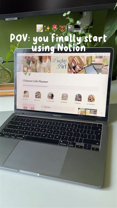 That Girl Notion Life Planner Aesthetic Notion Template All In One Notion Dashboard Agenda