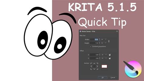 Krita 5 1 5 Quick Tip How To Resize The Canvas Without Altering