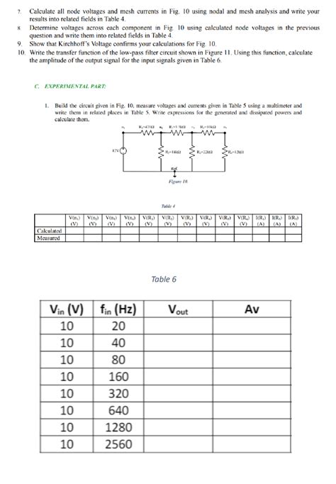 calculate all node voltages and mesh currents in fig