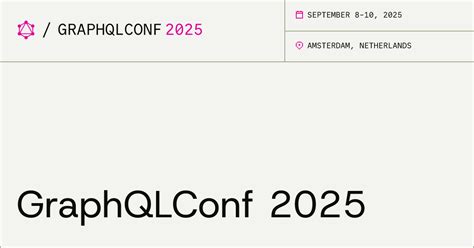 Graphqlconf 2025 — Sept 08 10 Graphql