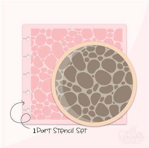 Cobblestone Digital Svg Cookie Stencil Etsy