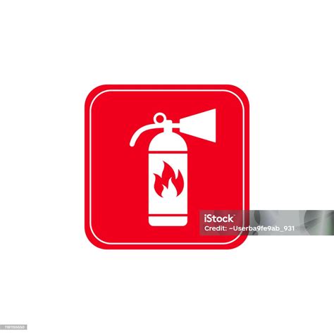 소화기 아이콘 템플릿 색상 편집 가능 화재 위험 흰색 배경에 격리 된 화재 보호 기호 벡터 기호입니다 그래픽 및 웹 디자인을