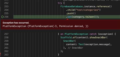 Firebase Database Platform Exception Not Catchable Issue Firebase Flutterfire Github