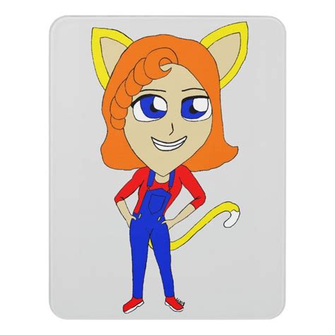 Chibi Catgirl Door Sign Zazzle Cat Girl Chibi Create Sign