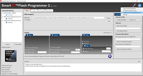 Cc2640 Debug Interface Is Lock Bluetooth Forum Bluetooth®︎ Ti E2e Support Forums