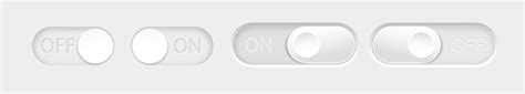 흰색 배경에 격리된 스위치 버튼을 토글합니다 벡터 3d 그림 에 대한 스톡 벡터 아트 및 기타 이미지 그래픽 사용자 인터페이스 디자인 Istock