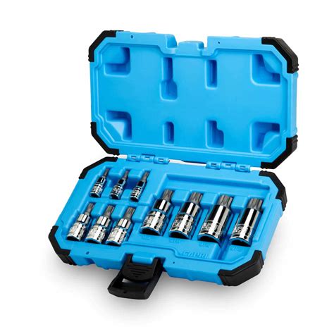 Xzn Triple Square Spline Bit Socket Set Metric 10 Piece Capri Tools