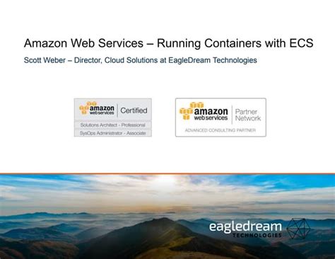 Amazon Web Services Running Containers With Ecs Ppt