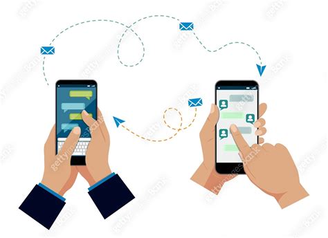 Set Of Direct Message Process Concept Eps Vector 이미지 2158046023 일러스트
