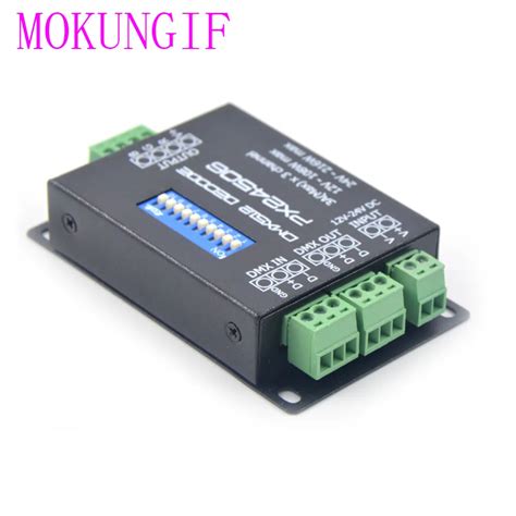 5pcs PX24506 DMX 512 Decoder Driver Amplifier Controller For RGB LED Strip Module 9A DMX 512