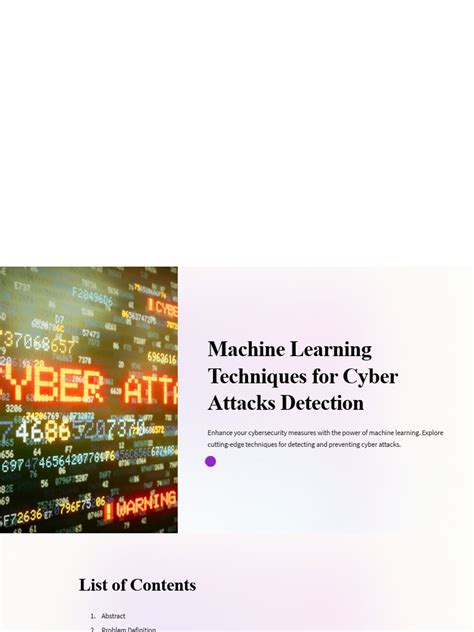 Machine Learning Techniques For Cyber Attacks Detection Pdf