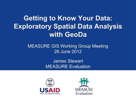 Exploratory Spatial Analysis Using GeoDa PDF