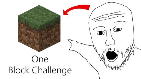 Minecraft One Block Challenge Youtube