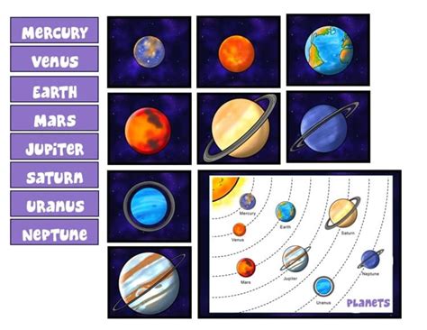 Planets Earth Science File Folder Game By Teenas Teacher Tidbits