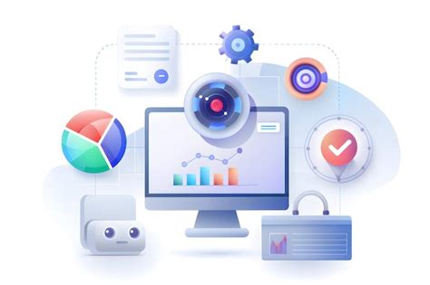 Ai System And Quality Assurance Icons For Monitoring Qa Metrics Ideal
