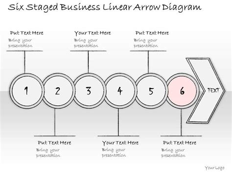 Business Ppt Diagram Six Staged Business Linear Arrow Diagram Powerpoint Templates