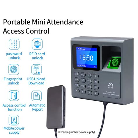 Portable Biometric Fingerprint Scanner Rfid Access Control System 1000