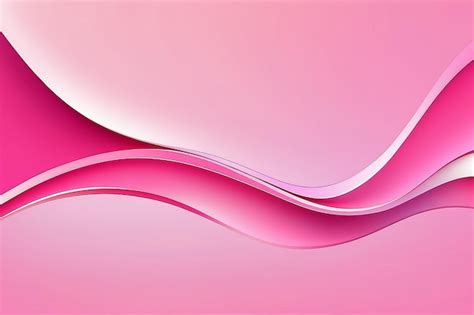 Premium Photo Abstract Futuristic Smooth Curve Line On Pink Gradient Color Background For