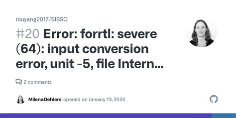 Error Forrtl Severe 64 Input Conversion Error Unit 5 File Internal List Directed Read